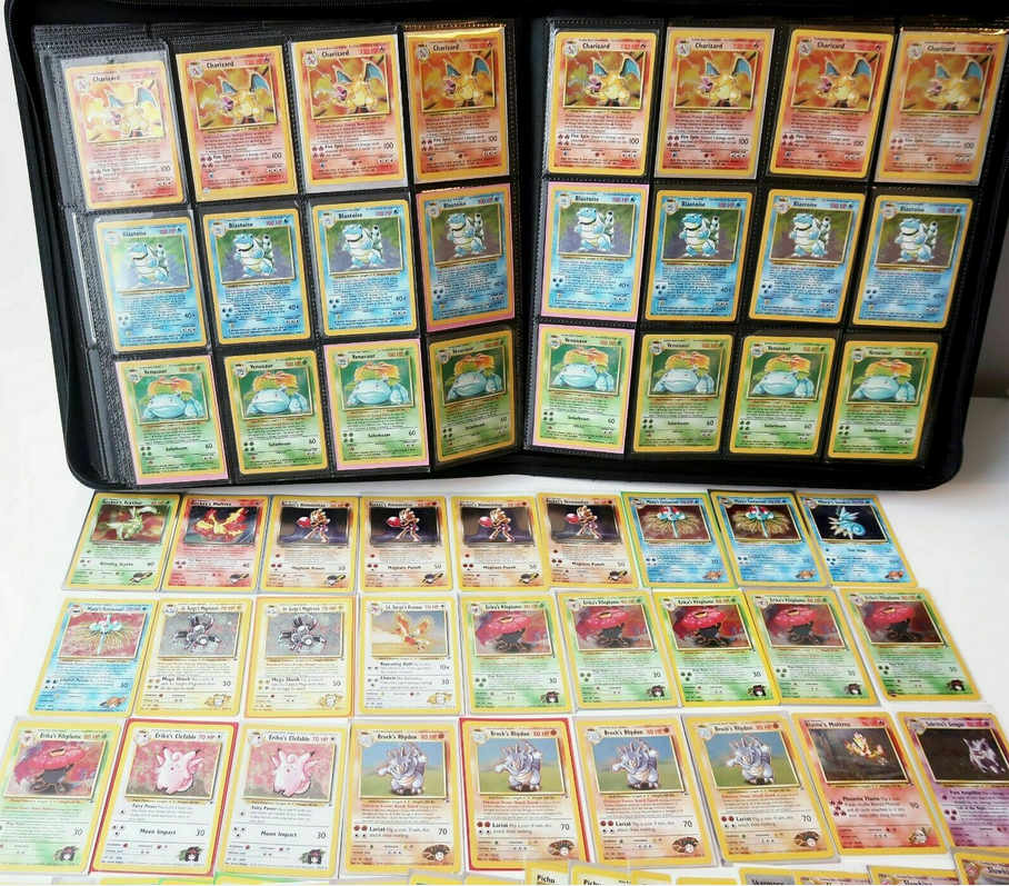 Pokemon TCG assorted 10 card Lot - Holo + 1st edition + rare | Base set ...