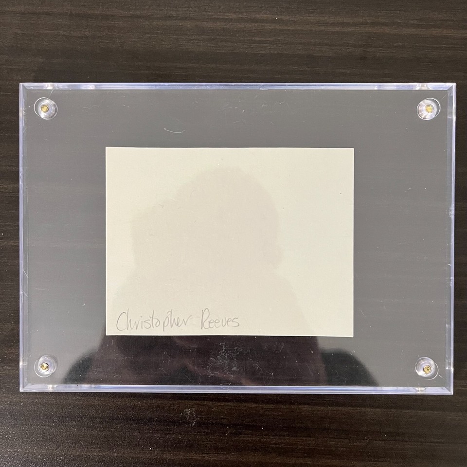 Original Hand Signed Christopher Reeve "SUPERMAN" Autograph | eBay