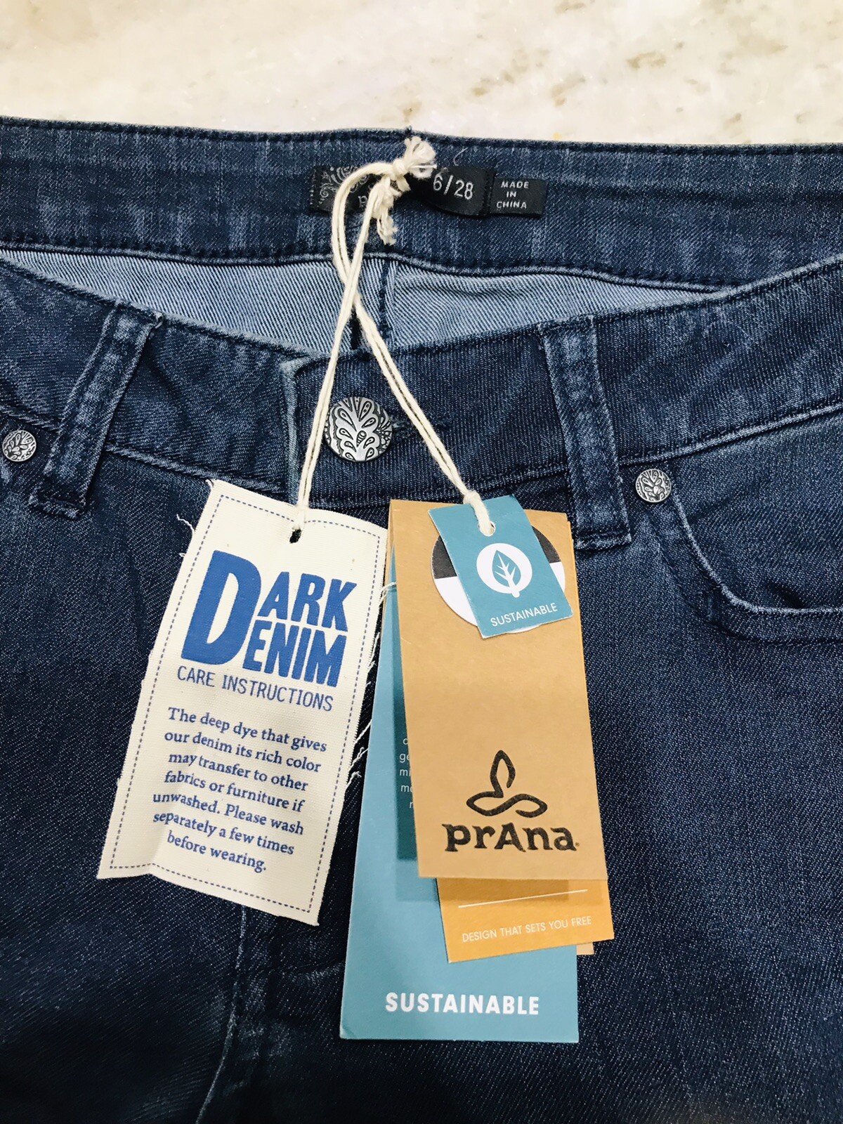 Prana Denim Women’s Size 6/28 Jeans Kara Jean-Indigo. Dark Blue | eBay