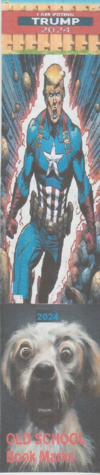 2024 Donald Trump As Captain America Book mark From Old school ...