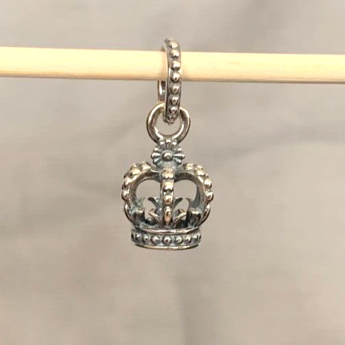 Authentic Pandora Sterling Silver noble Splendor Crown dangle Charm ...