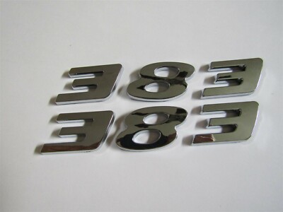CHEVROLET 383 STROKER ENGINE ID FENDER HOOD SCOOP QUARTER TRUNK EMBLEMS ...