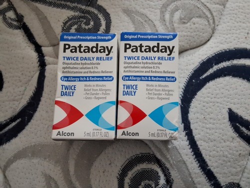 LOT (2) PATADAY Twice Daily Relief Eye Drops Allergy Antihistami 5 mL ...