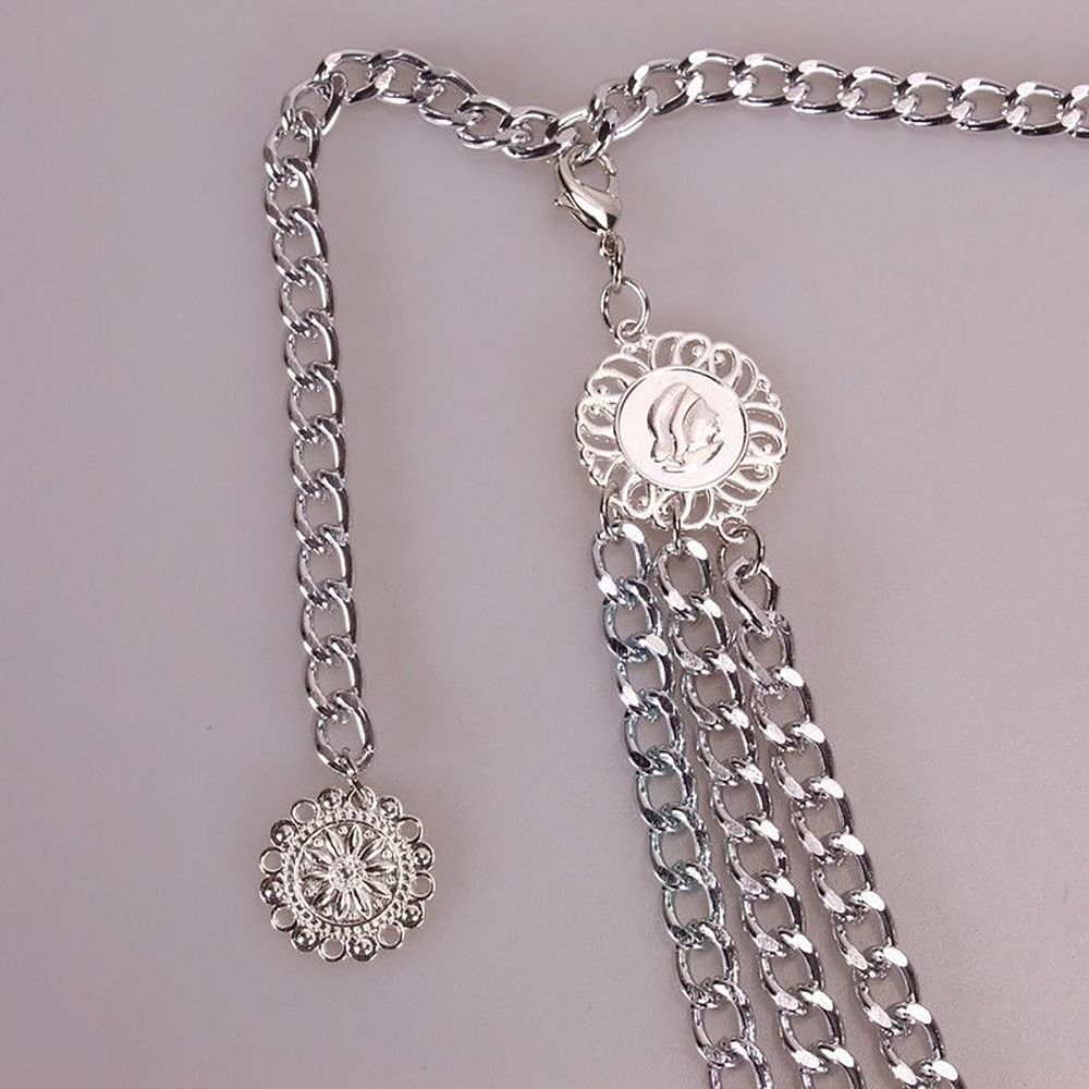 Adjustable Ethnic Style Body Chain Body Accessory Gold Waist Belt Women ...