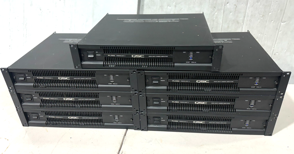 QSC Powerlight PL380 8000 Watt Power Amp #6641-7311 (One ...