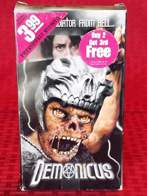 DEMONICUS Gladiator From Hell Cult Video Rare Demon Slasher Horror ...