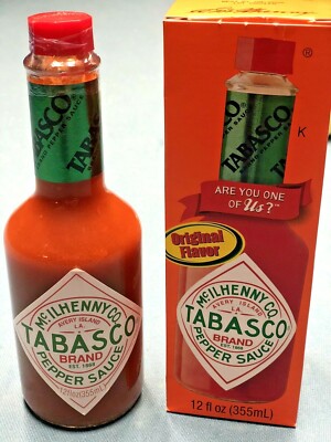 Tabasco Original Sauce, BIG BOTTLE Pepper, 12 Ounce 12 OZ NEW IN RETAIL ...
