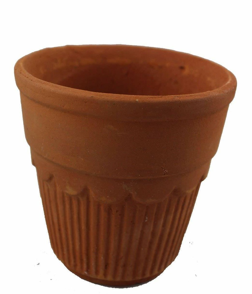 Indian Handmade 80 ML Clay Tea Cups Kulhad Kulhar Pack of 6 Cups Eco ...