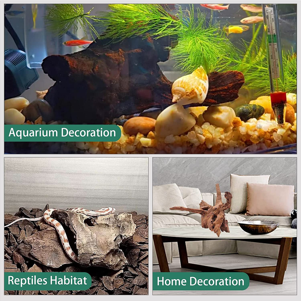 Natural Driftwood for Aquarium Decor Fish Tank Decorations Reptile ...
