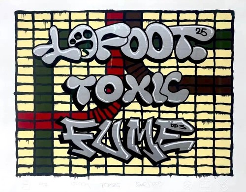 10Foot Tox Fume DDS - TUNNEL BLOCK - Limited Edition Art Screen Print ...