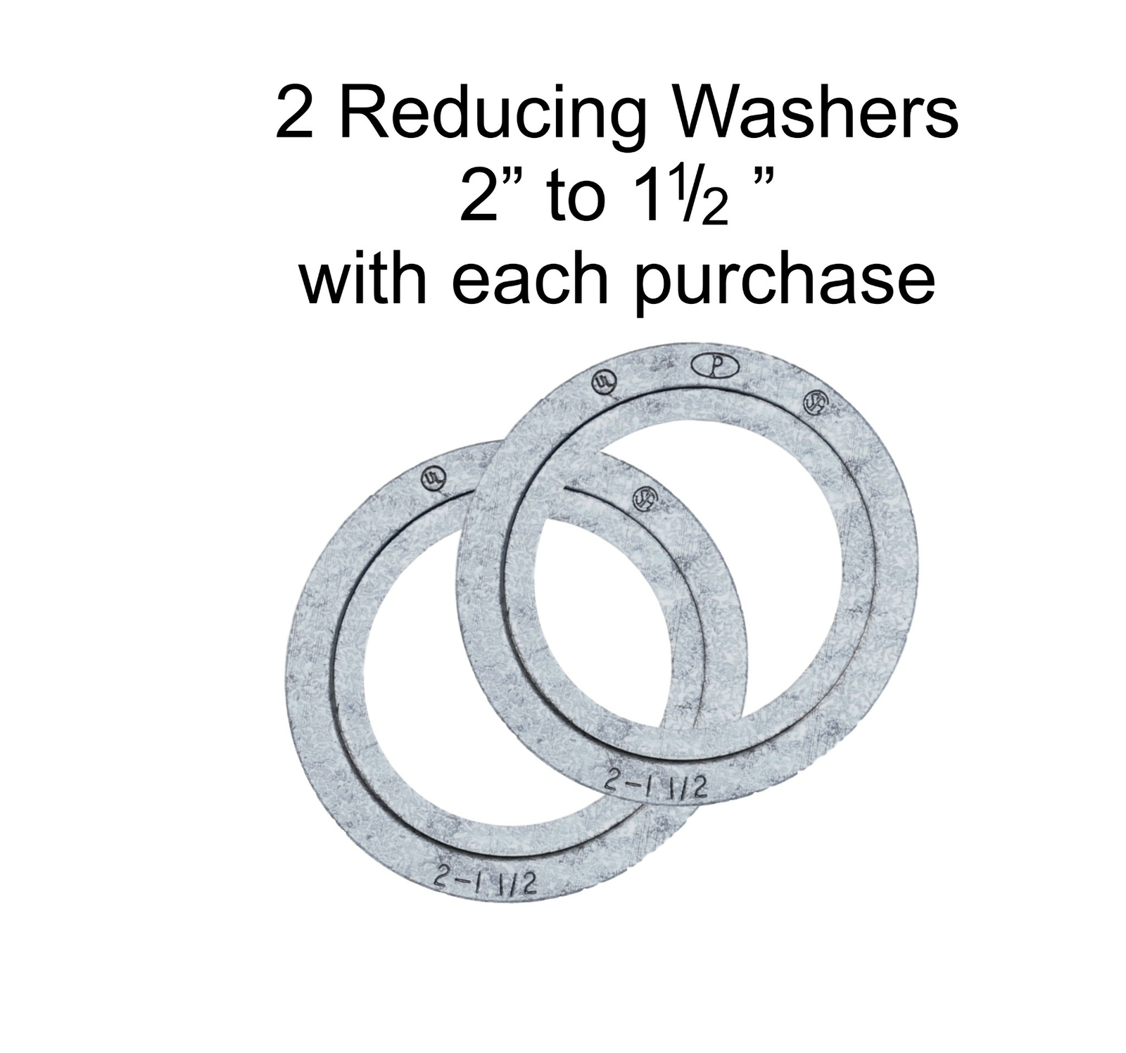 2" to 1-1/2" Galvanized Steel Conduit Reducing Washer (2 in Lot) | eBay