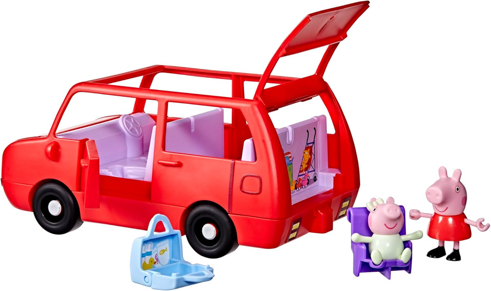 Peppa Pig Peppa's Big Family Car with 2 Figures (Fits 5), Toy Car ...