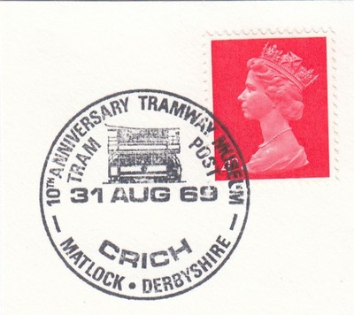 4d Definitive Used Tram Museum Crich Matlock 1969 ON PIECE (148303) | eBay