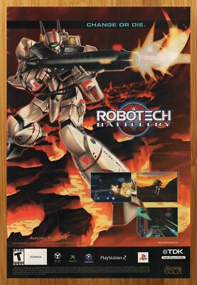 2002 Robotech: Battlecry Gamecube PS2 Xbox Vintage Print Ad/Poster Art ...