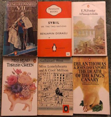Penguin Classics, lot of 6, King Edward VII, Sybil, A Passage to India ...