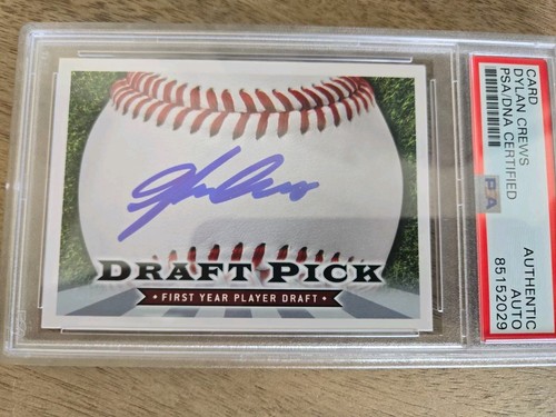 DYLAN CREWS AUTOGRAPHED SIGNED FIRST YEAR PLAYER DRAFT SIGNATURE CARD ...