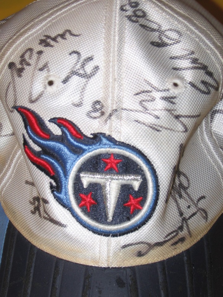 Reebok NFL Tennessee Titans Ball Cap Multiple Player Autographs | eBay