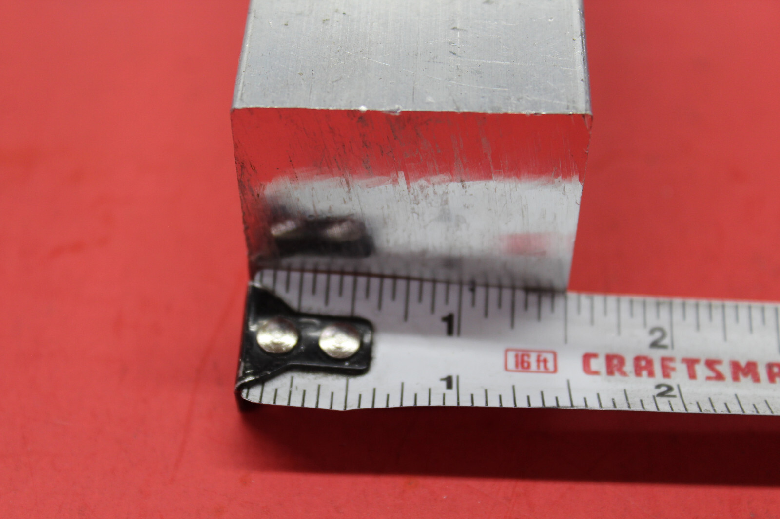 2 pieces 1-1/2" x 1-1/2" SQUARE ALUMINUM 6061 T6511 4" long Extruded ...