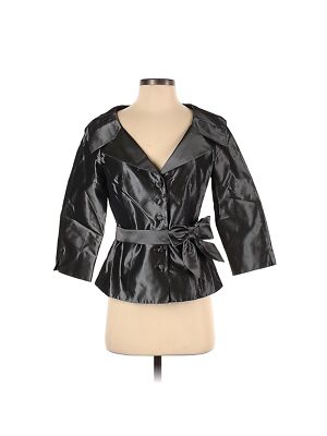 Rickie Freeman for Teri Jon Suits Women Black Silk Blazer 4 | eBay