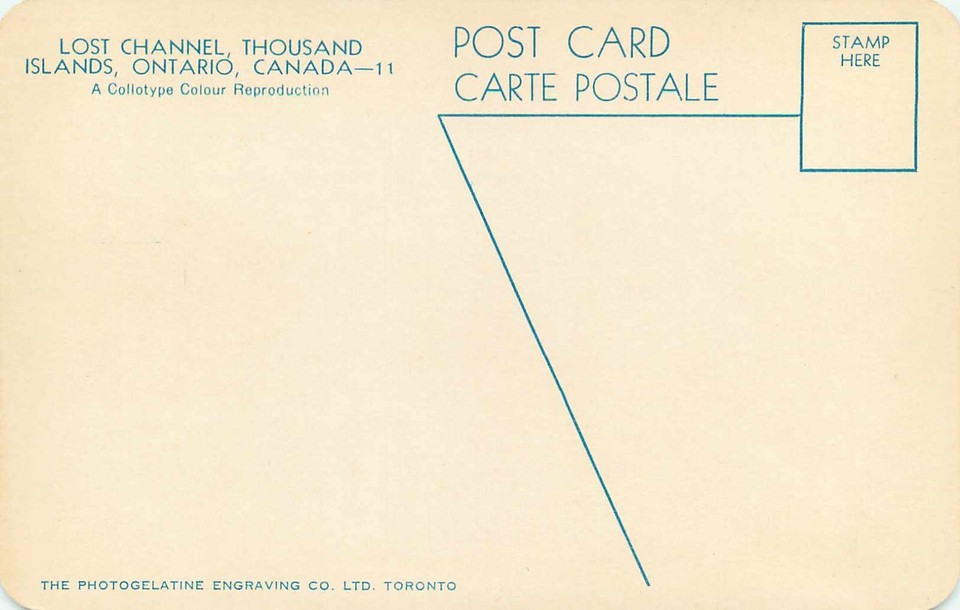 Postcard Canada Lost Channel Thousand Islands Unposted | eBay