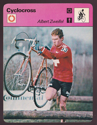 ALBERT ZWEIFEL Cyclocross Cross-Country Cycling 1977 SPORTSCASTER CARD ...