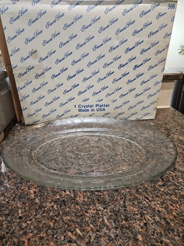 Princess House Crystal Platter #568 Oval Fine Tempered, Heritage 18" X ...