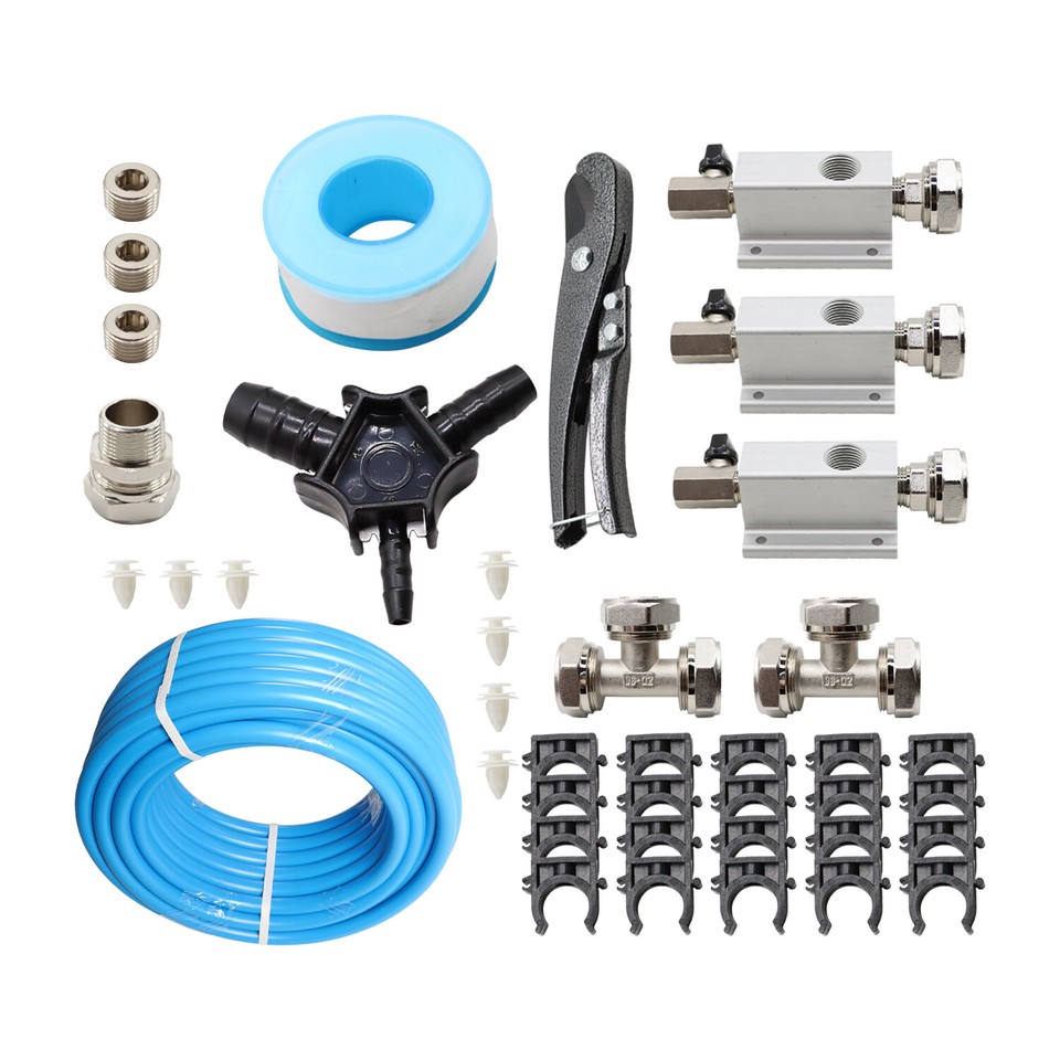 Compressed Air Line System Master Kit For M7500 3/4" Tubing 100 Feet 3 ...