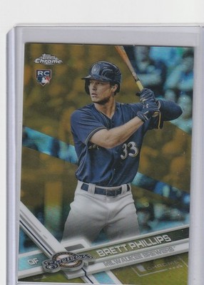 2017 Topps Chrome Update #HMT77 Brett Phillips Gold Refractor #34/50 | eBay