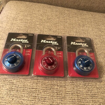 A Lot Of3 New Master Lock Combination Padlock Standard Dial 1530DCM | eBay