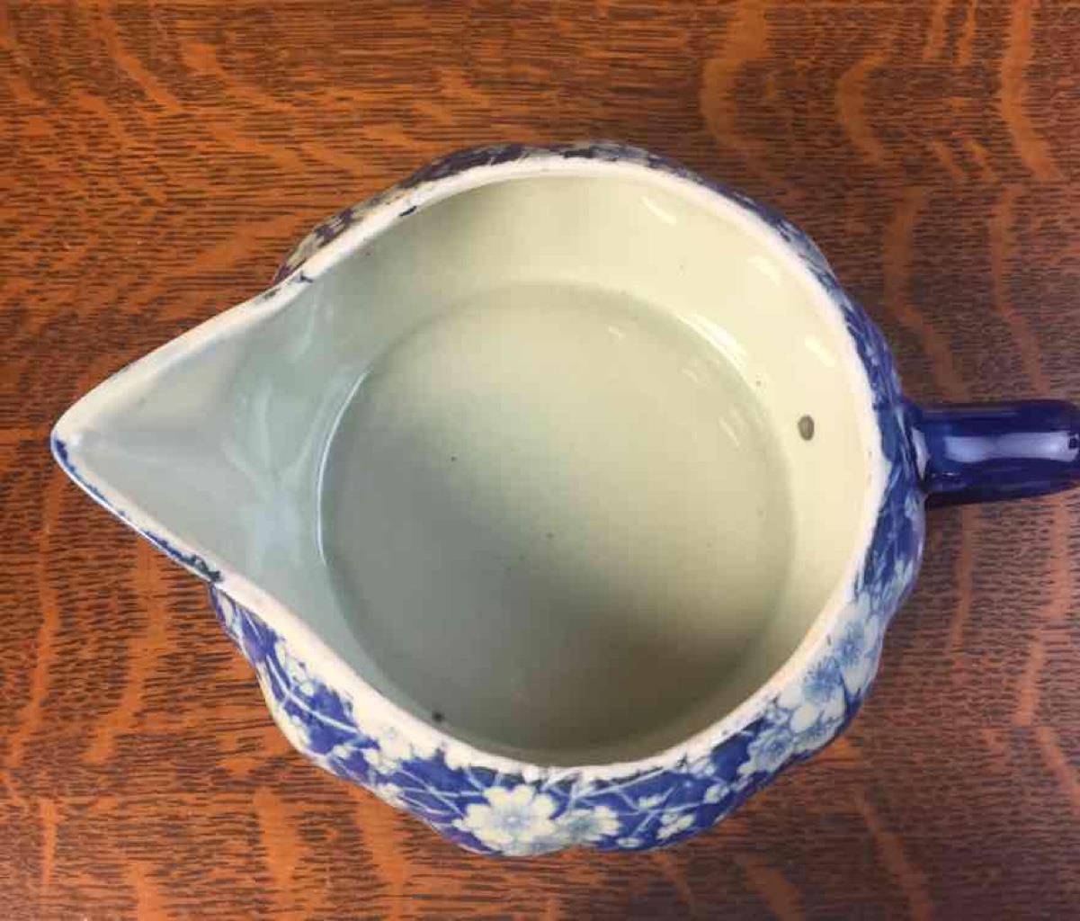 Antique Vintage Victoria Ware Ironstone Flow Blue Citrus Squeezer ...