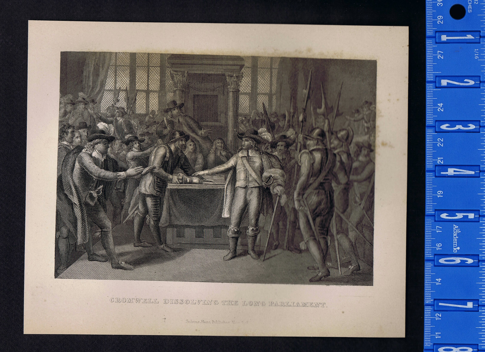 CROMWELL DISSOLVING THE LONG (RUMP) PARLIAMENT - 1882 Engraved print | eBay