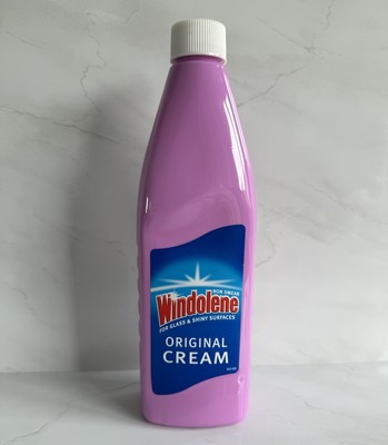 Windolene Window Cleaner Original Cream Rare Pink Glass Shiny Surfaces ...