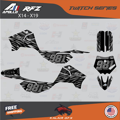 Graphics Decal Kit For Apollo RFZ X4 X5 X6, X14 to X19 all years Twitch ...