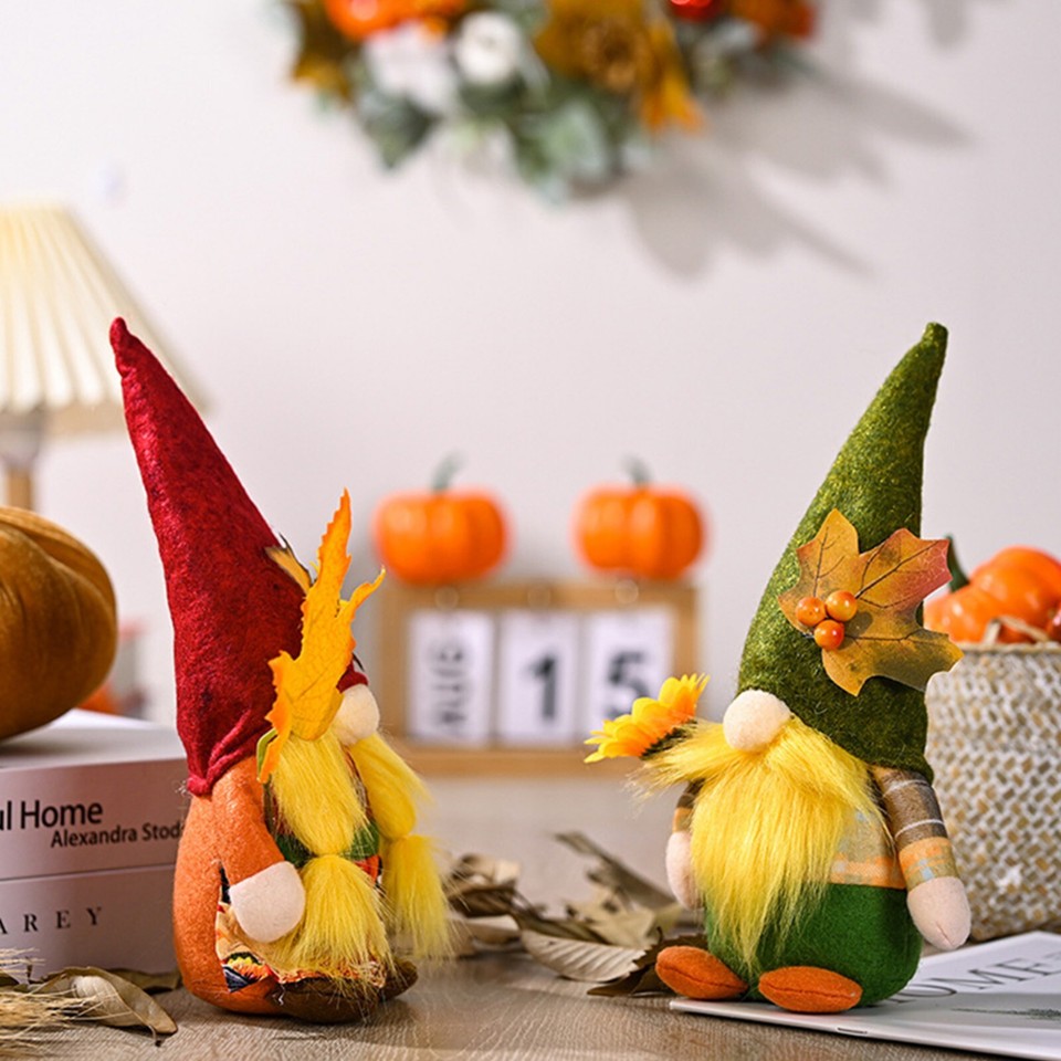 Plush Gnome Faceless Doll Gnome Toy Thanksgiving Ornament Harvest ...