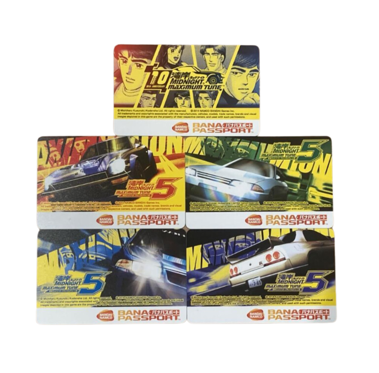 Wangan Midnight 5 10th Anniversary Bana Passport Card 5-Set | eBay