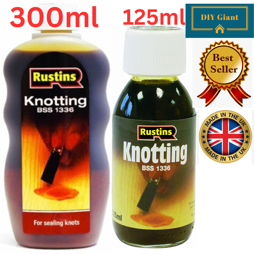 Rustins Knotting Solution For Sealing bare Wood Timber Knots 125ml ...