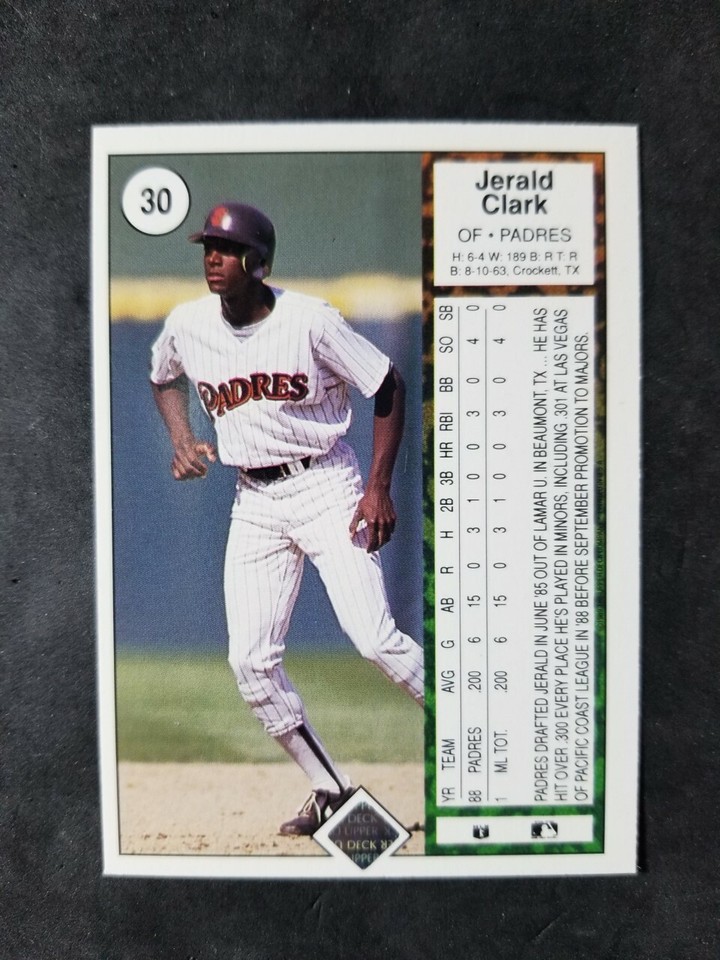 1989 Upper Deck JERALD CLARK card # 30 | eBay
