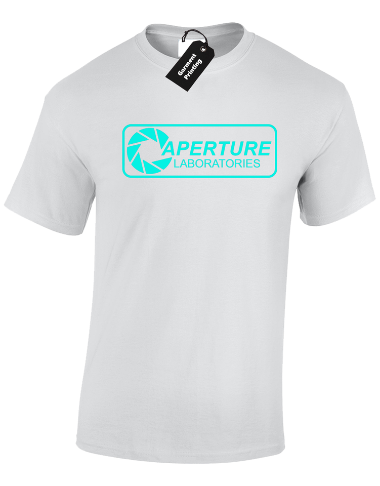 APERTURE LABORATORIES MENS T-SHIRT GAMING GAMER PORTAL FAN GIFT TOP ...