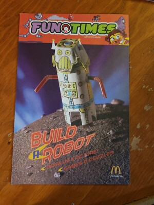 Fun Times Adventure Book 2005 Mcdonald Build a Robot Grimace Hamburgler ...
