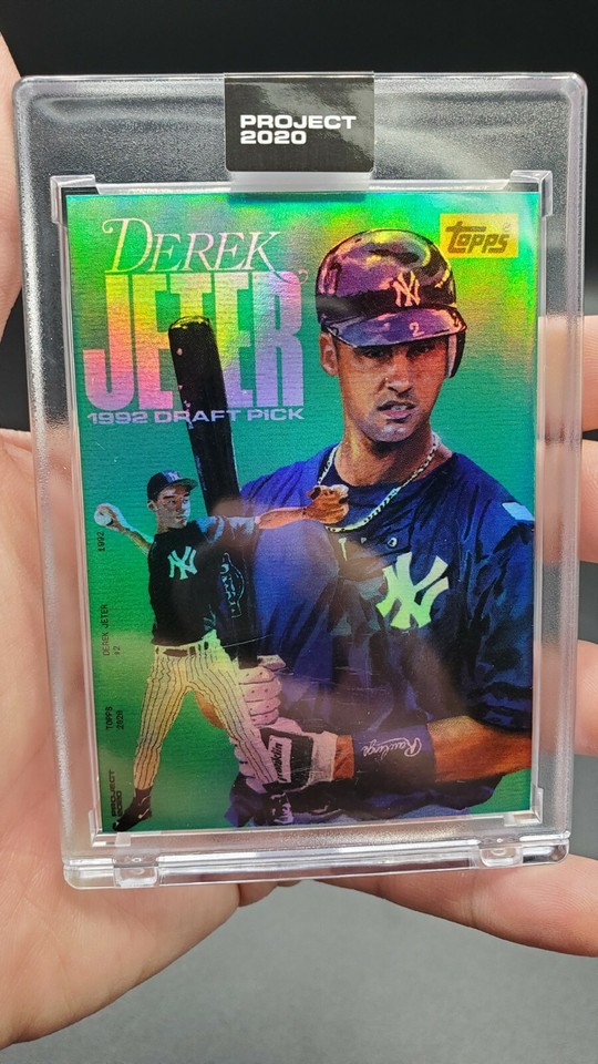 Topps Project 2020~1993 Derek Jeter #381 Rainbow Foil By Jacob ...