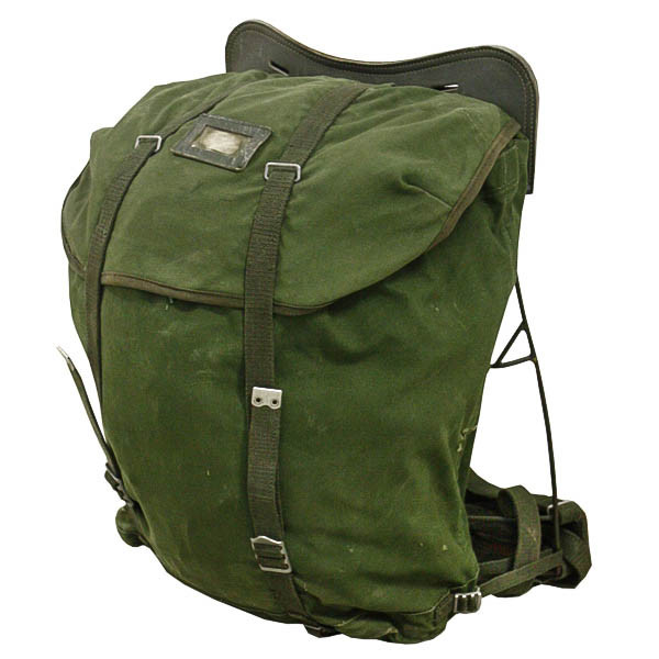 Original Swedish Military 35L Backpack with Frame air force army canvas ...