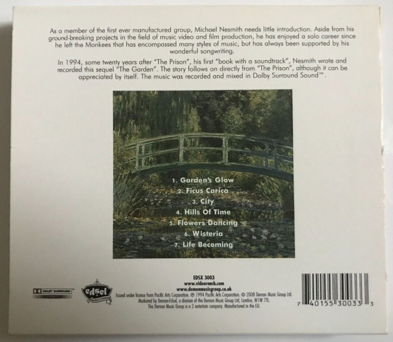 MICHAEL NESMITH The Garden CD on the Edsel label in slipcase with booklet | eBay