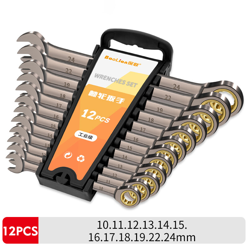 Ratchet Spanner Combination Fixed & Flexi 6 - 32mm Different Sizes Tool ...