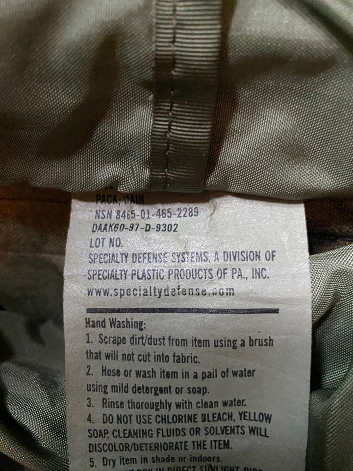 US Army Woodland M81 BDU Camo MOLLE Rucksack Main Pack only | eBay