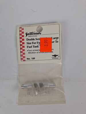 Sullivan Products Double Screen Fuel Filter, Large Crap Trap No. 189 | eBay