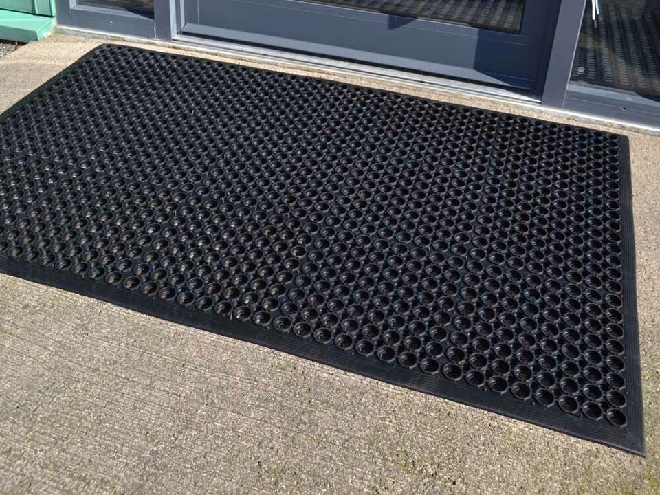 Large Rubber Mats Heavy Duty Ring Matting Entrance Big Safety Workplace ...