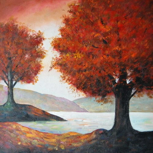 Abstract Oil Paintings Of Trees