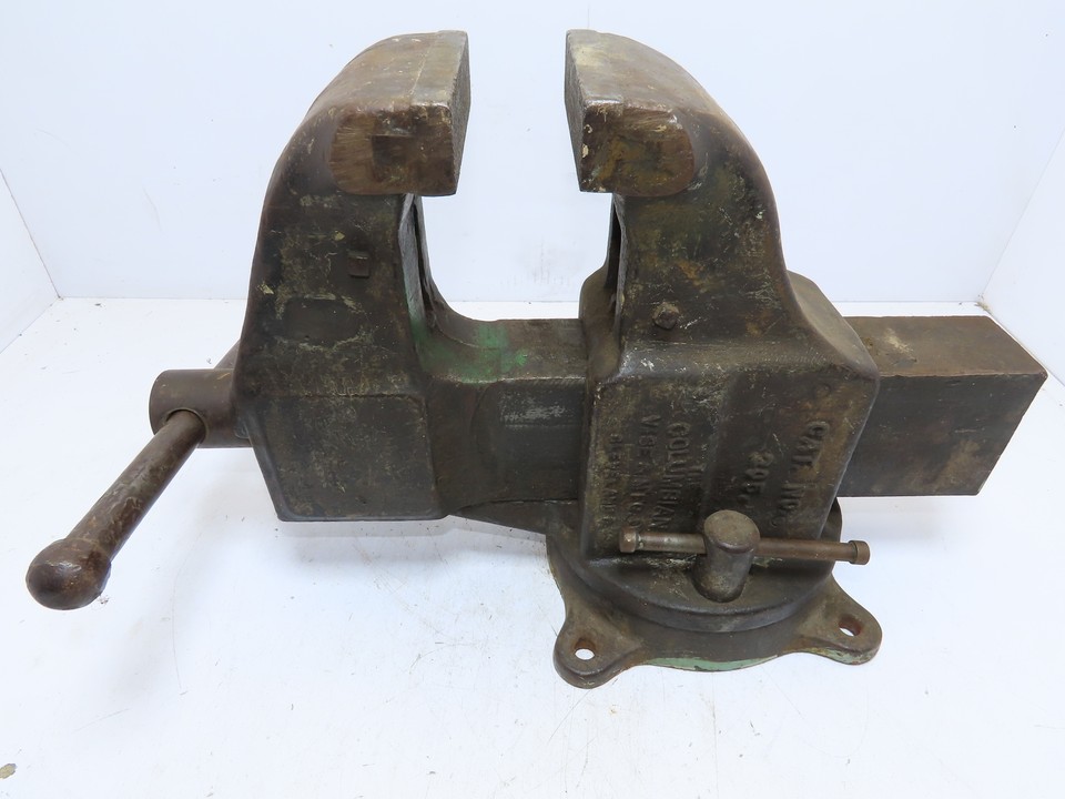 Columbian Vise & Mfg. Co. Cat No.205 Large 5" Antique Bench Vise 88lbs ...
