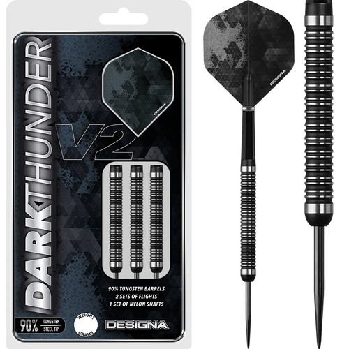 Designa Dark Thunder V2 Tungsten Darts Set 20g 22g 24g 26g 28g 30g ...