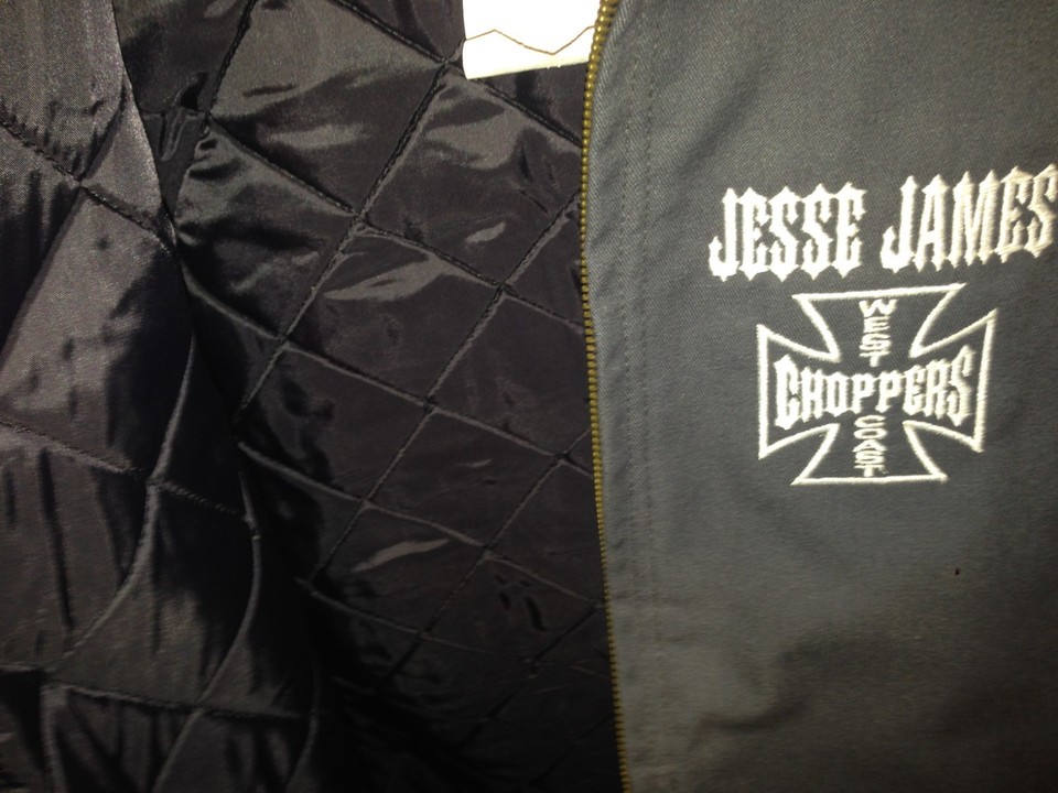 Jesse James West Coast Choppers Mens Size M Quilted Work Wear Jacket signed | eBay